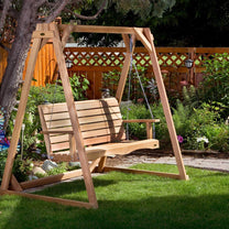 6-Ft Cedar Garden A-Frame & Porch Swing Set – Cedarshed Canada