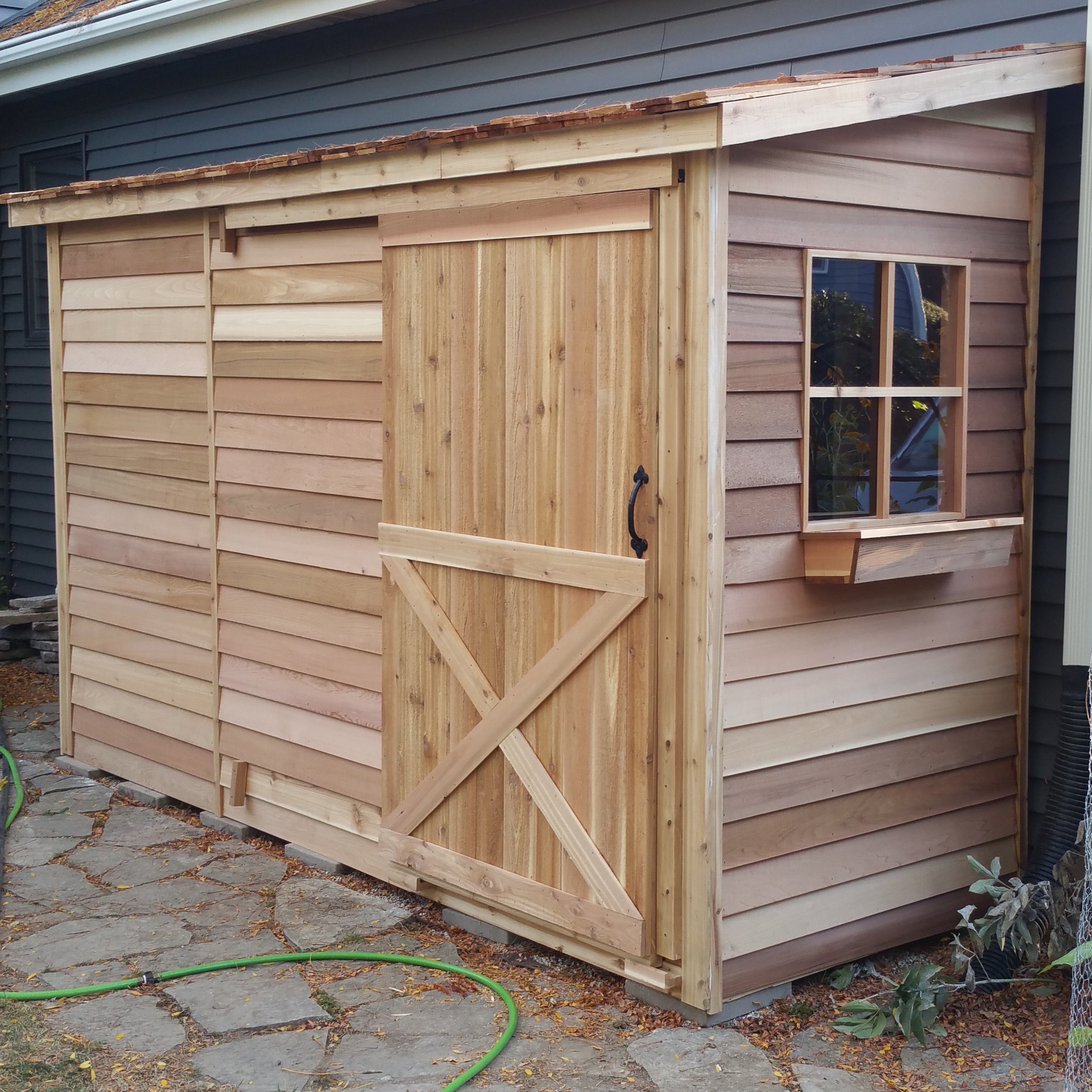 Lean to Shed Kits, Outdoor Bike Storage Shelter | Cedarshed Canada